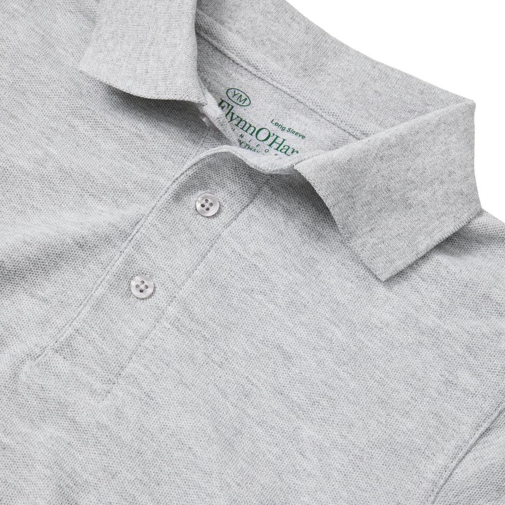 Ash Long Sleeve Pique Polo Shirt